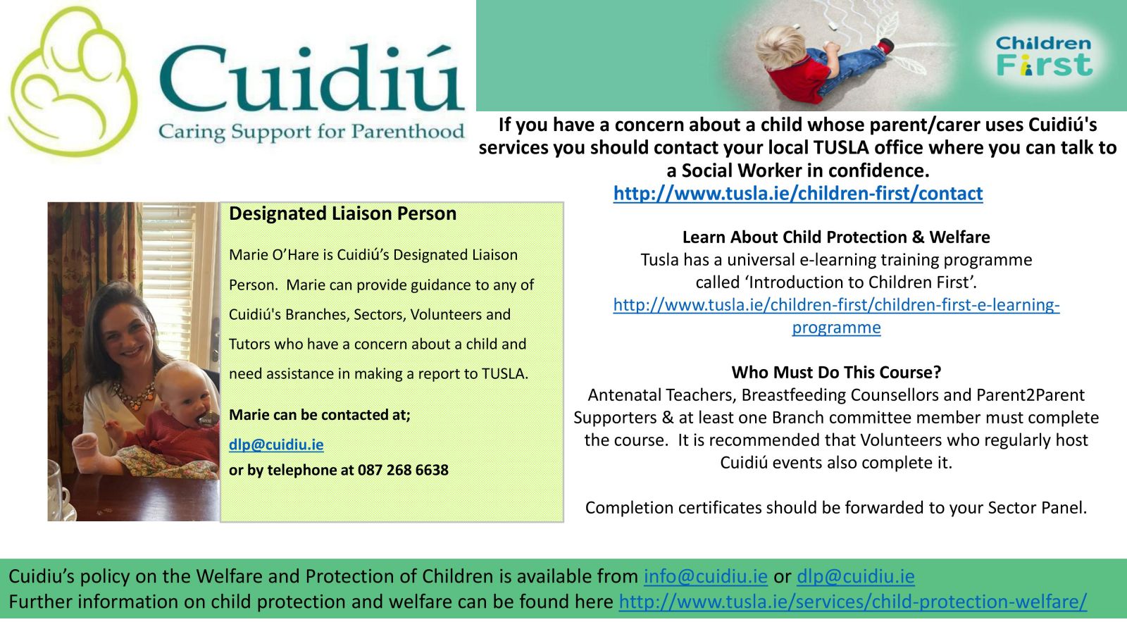 Child Protection - DLP | cuidiu.com | Cuidiú